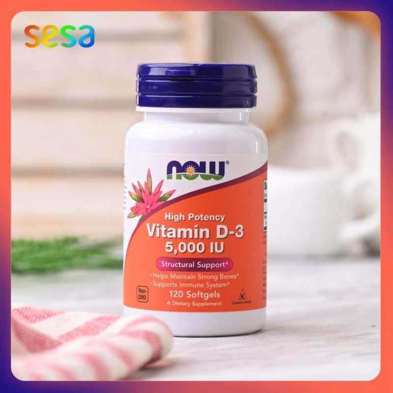 Jual Now - Vitamin D3 5000 Iu 120 Softgels Di Seller Sesa Official ...