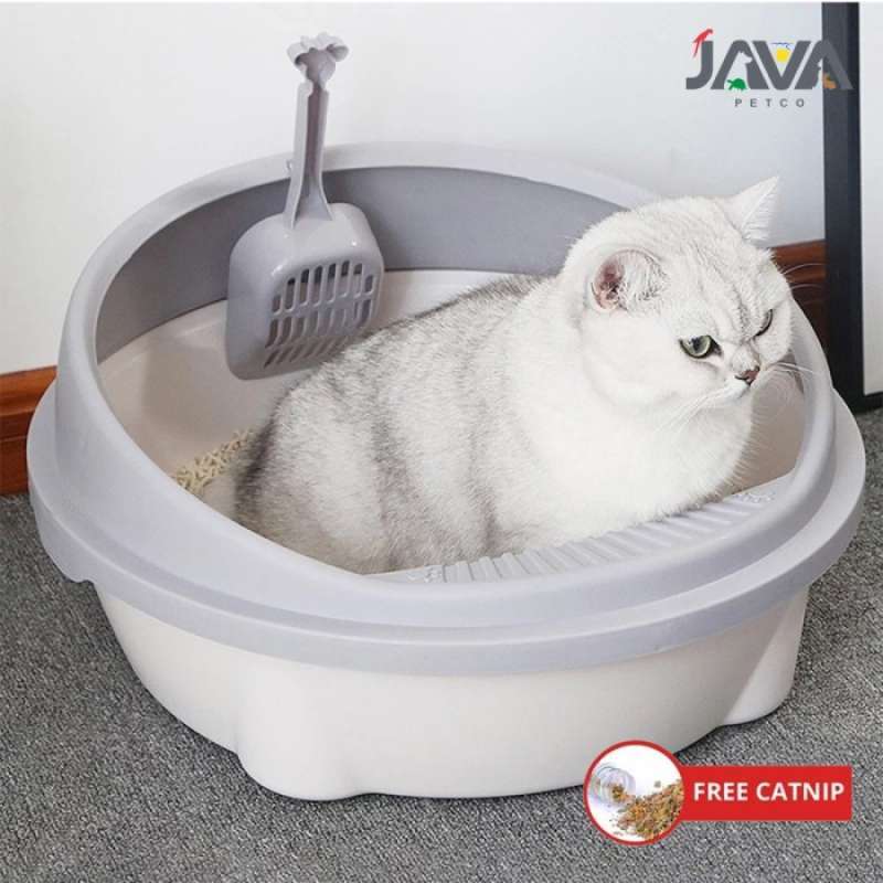 Promo Premium Cat Litter Box Medium Kotak Kotoran Kucing Kotak Pasir ...