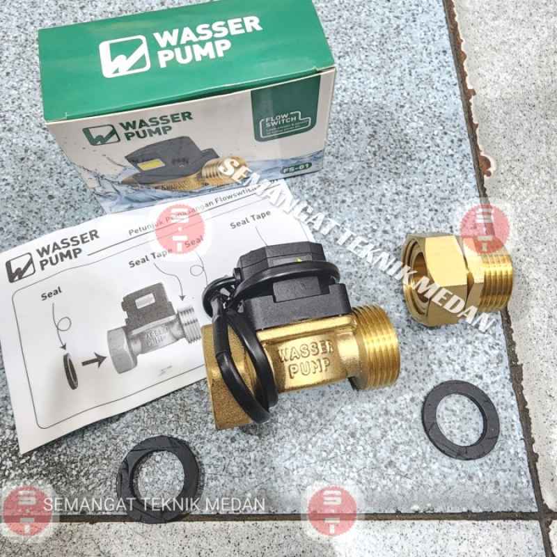 Promo Fs-01 Flow Switch Sakelar Otomatis Pompa Air 1 In 1 Out Wasser Fs01 Diskon 2% Di Seller ...