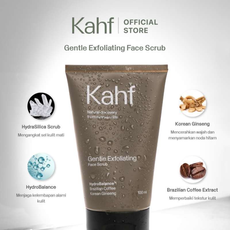 Jual Kahf Gentle Exfoliating Face Scrub 100 Ml - Lawan Noda Hitam Di ...