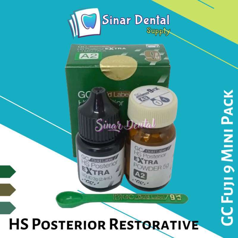 Promo Gic Fuji 9 Extra Gc Big Gold Label Glass Ionomer Cement A2 A3 A3.5 Diskon 33% Di Seller ...