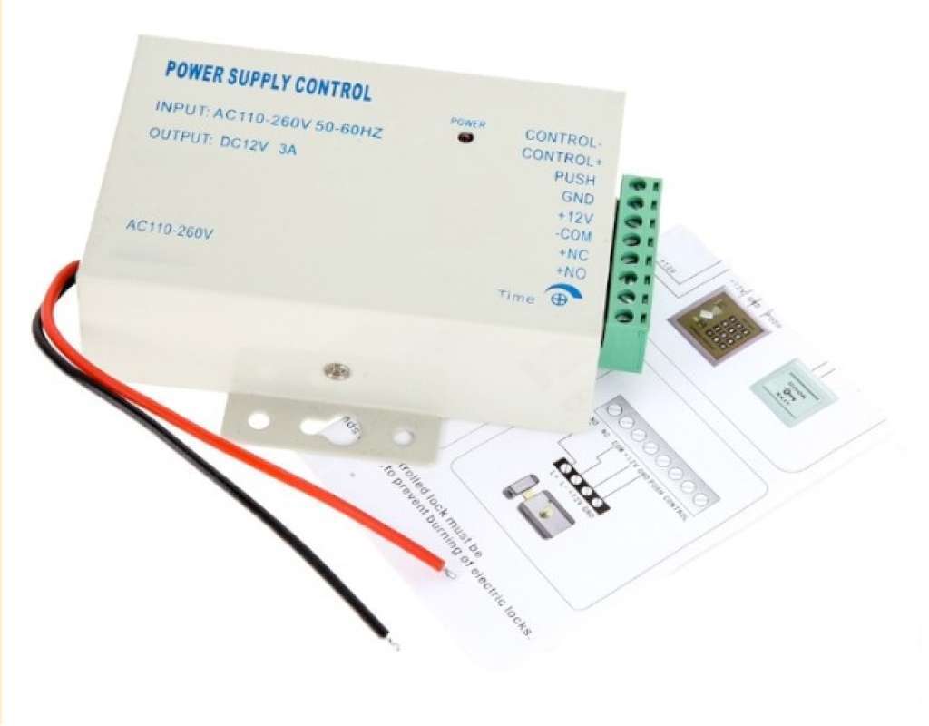 Jual Power Supply 12v 3a Door Lock Access Control Kunci Pintu Di Seller ...