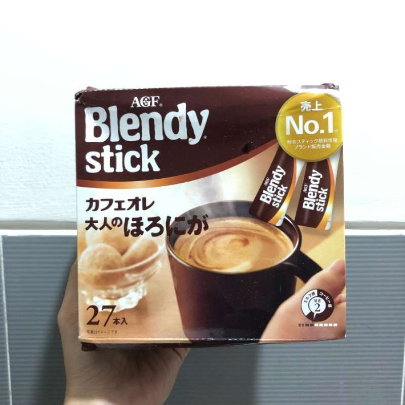 Jual Agf Blendy Stick Cafe Au Lait Instant Coffee - Bitter, Kemasan ...