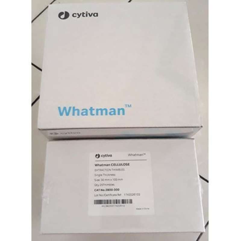 Promo Cellulose Extraction Thimble Single Thickness 30x100 Whatman 2800 ...