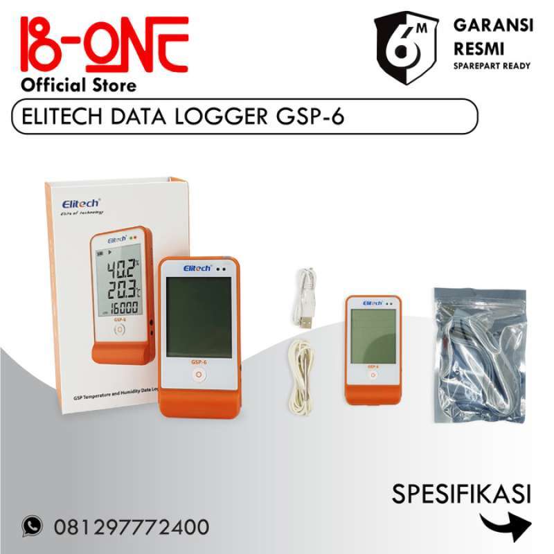 Promo Elitech Gsp 6 Multi-use Data Logger Diskon 33% Di Seller Lucky ...
