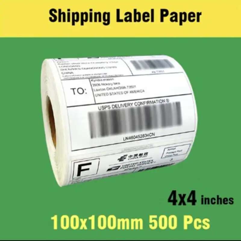 Jual Label Thermal Label Barcode Kertas Termal Sticker 100 X 100 Mm Isi ...