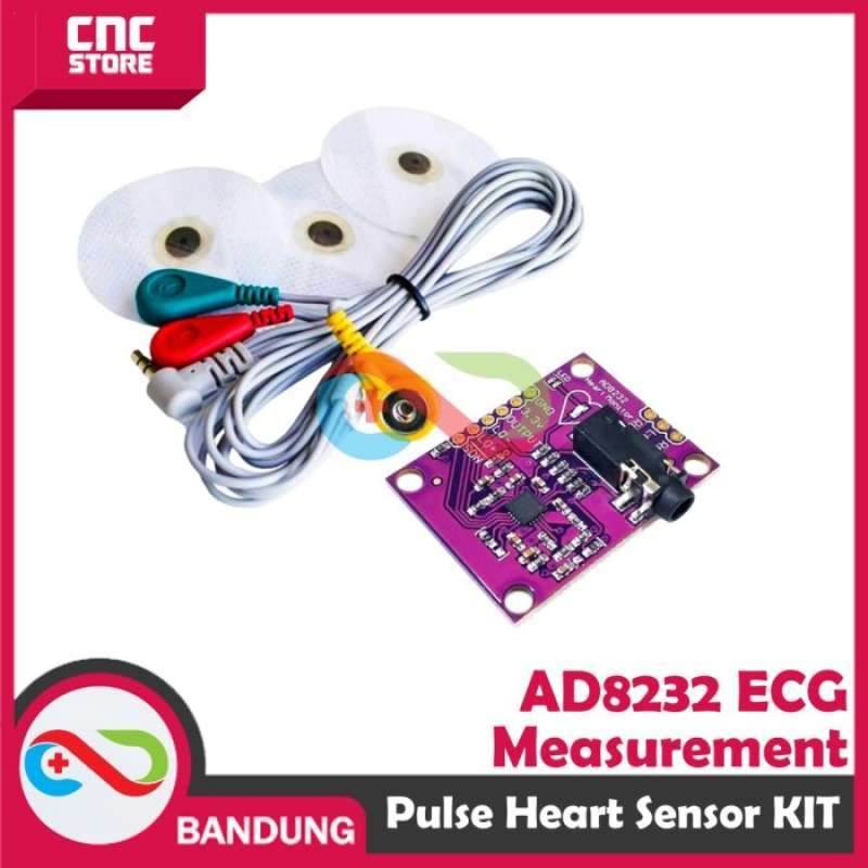 Jual Ad8232 Ecg Measurement Pulse Heart Sensor Module Kit Di Seller ...
