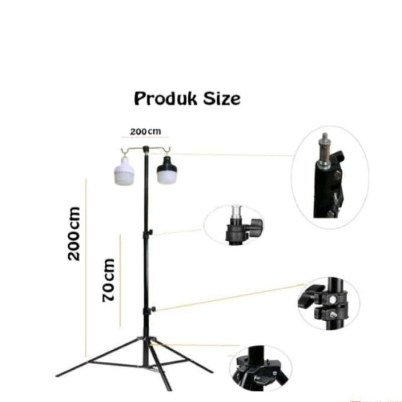 Jual Tiang Infus Portable Tiang Infus Tripod 2 Meter + Tas Di Seller ...