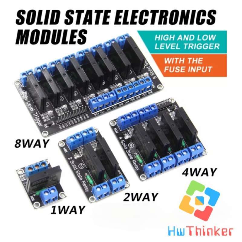 Promo Ssr Solid State Relay 1 2 4 6 8 Ch Channel 5v 12v 24v Dc For ...