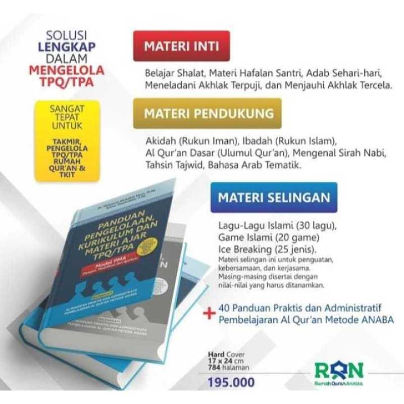 Jual Buku Panduan Pengelolaan Kurikulum Dan Materi Ajar Tpq/tpa Hard ...