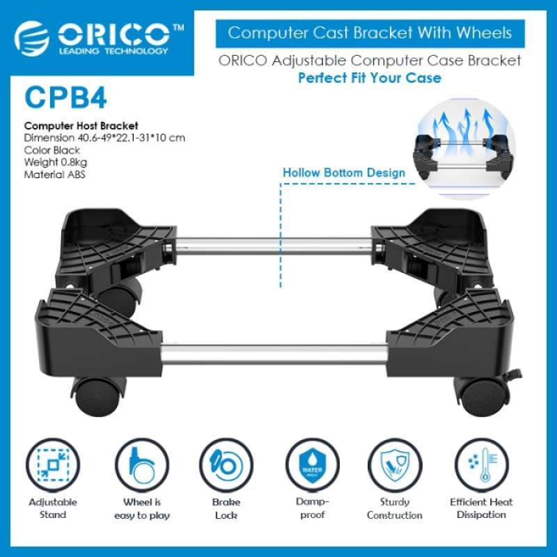 Jual Orico Adjustable Computer Case Bracket With Wheels - Cpb4 Di ...