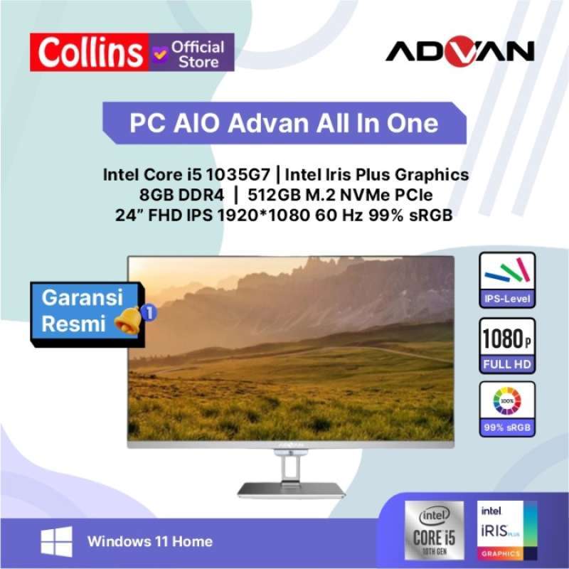 Jual Pc All In One Advan One Pc I5-1035g7 Ddr4 8gb Ssd 512gb 23.8 Fhd W11 Di Seller Sweet Shop ...