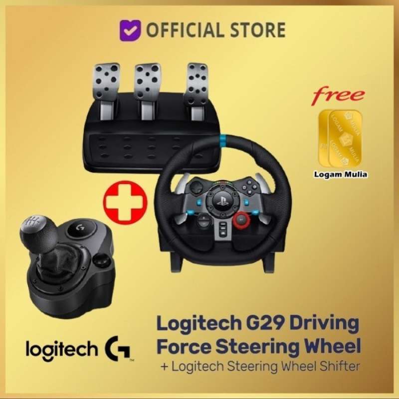 Jual Logitech G29 Driving Force Racing Wheel + Driving Force Shifter Di ...