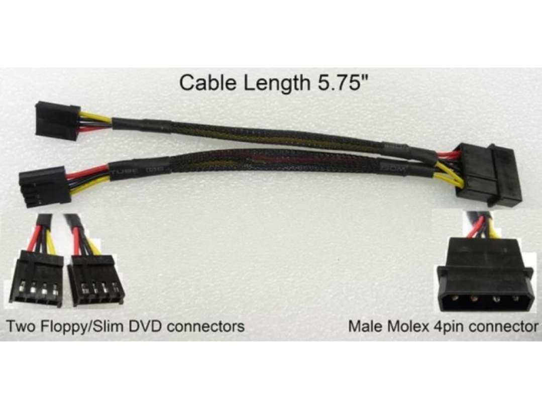 Jual Kabel Konverter Molek Molex-floppy/slim Dvd Connector/fan Konektor ...