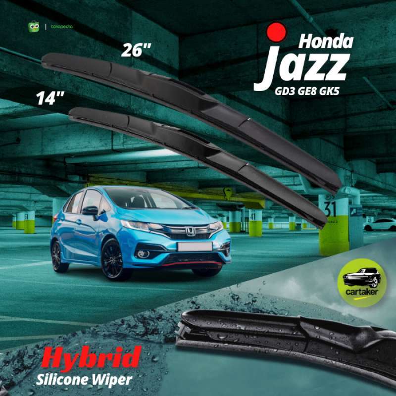 Promo Wiper Frameless Original Honda Jazz Karet Kaca Mobil Silicon Hybrid Diskon 33% Di Seller ...