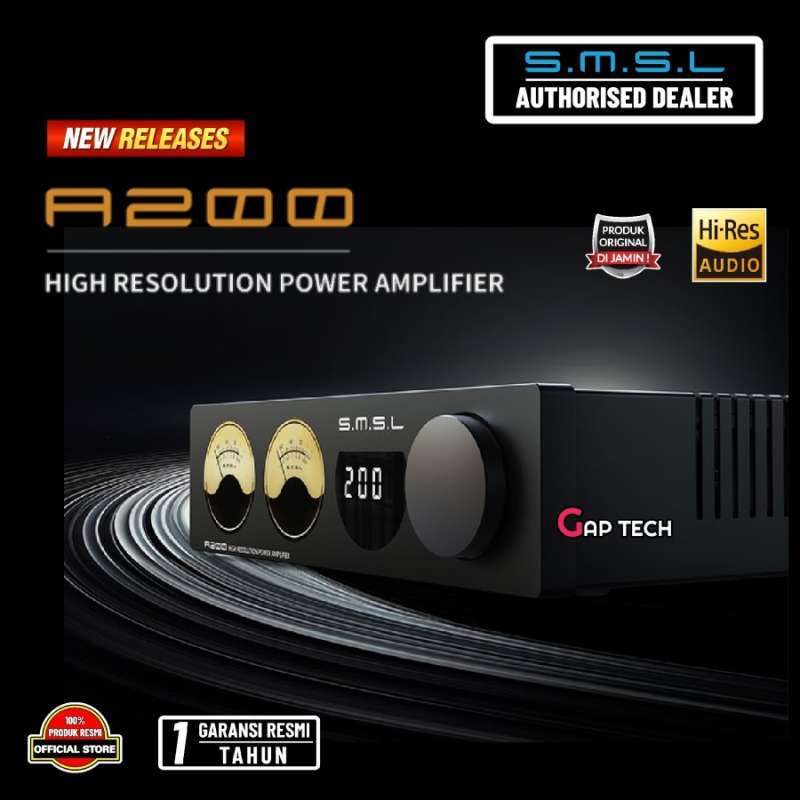 Jual Smsl A200 / A-200 / A 200 2-channel Amplifier With Level Display ...