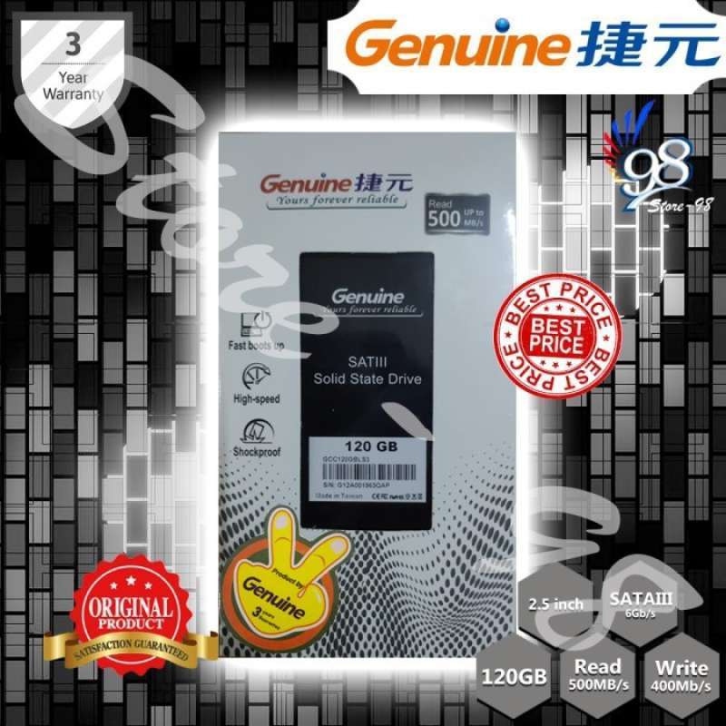 Jual Genuine Ssd 120gb Sata 3 - Ssd 3d Nand 120 Gb 2.5 Garansi Resmi Baru Di Seller Velvet Store ...