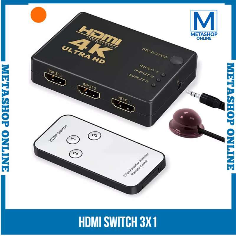 Jual Hdmi Switch 3 Port 3x1 4k With Remote Ultra Hd Switcher Di Seller Sweet Shop - Cengkareng ...