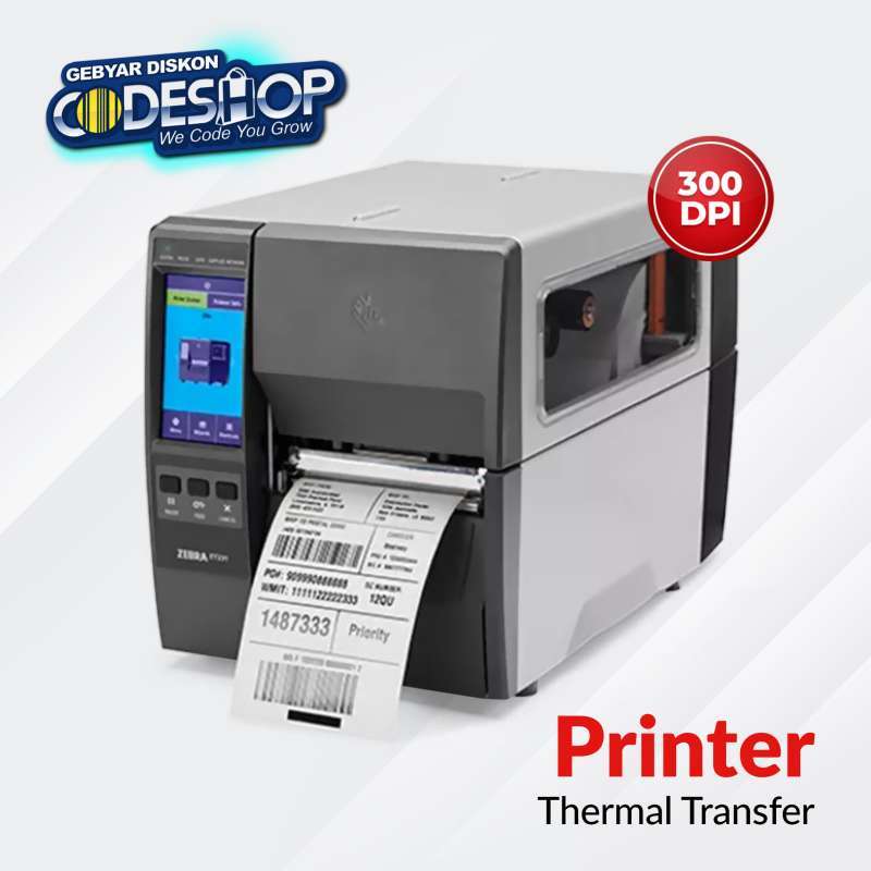 Jual Zebra Zt231 Printer Label Barcode Industrial Thermal Transfer 300 ...