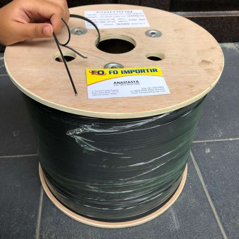 Jual Kabel Drop Wire Optik / Dw Fo Ftth 2 Core /1000m Di Seller Sweet ...