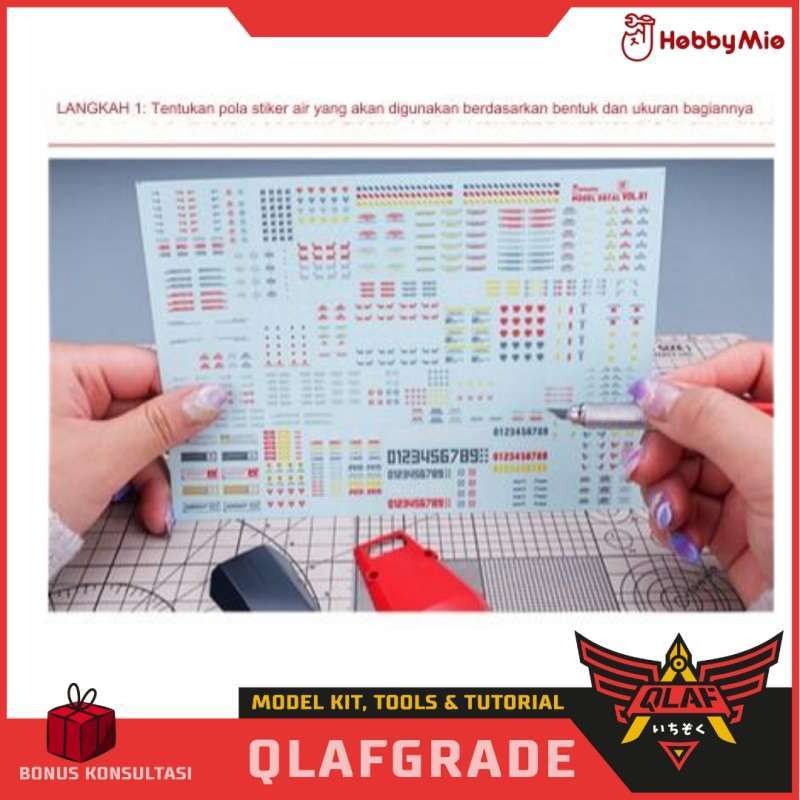 Jual Water Decal Vol 5 - 001 Grey Hobby Mio - High Res. Water Slide ...