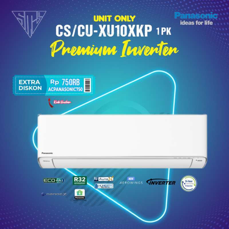Promo Ac Panasonic Deluxe Inverter+nanoe X 1 Pk Cs/cu-xu10xkp Diskon 23% Di Seller Bogatyy Store ...