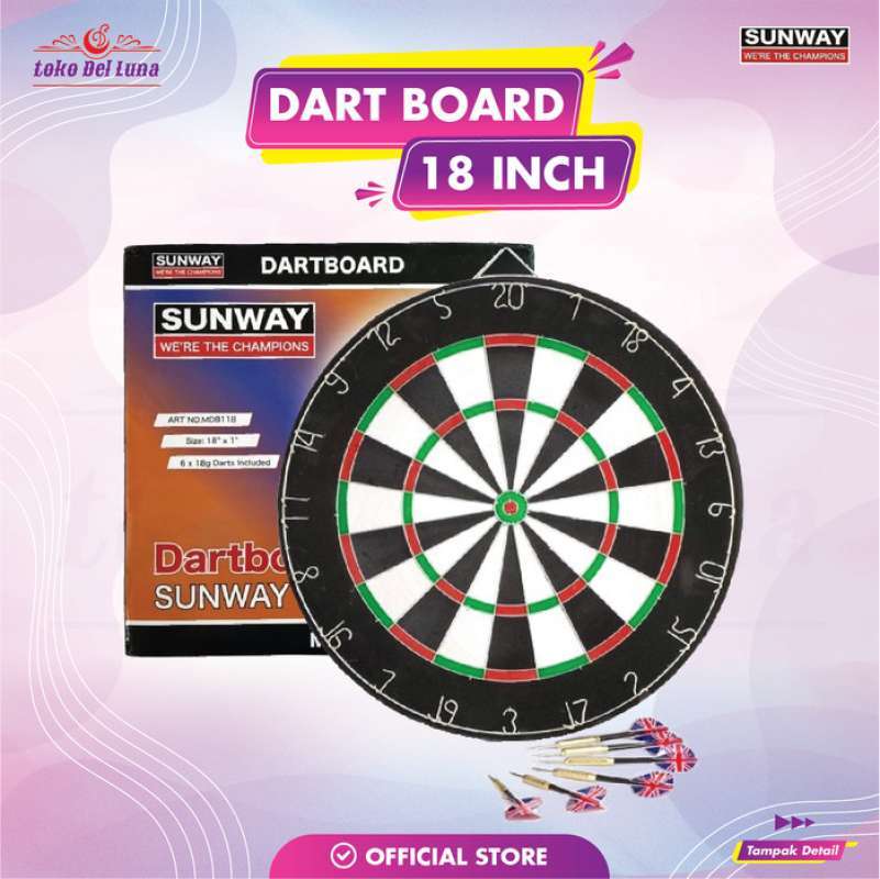 Jual Papan Dart 18 Inch Sunway Dart Board Mdb118 Di Seller Velvet Store - Cengkareng Timur, Kota ...