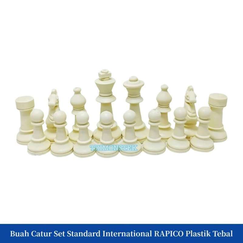Jual Buah Catur Set Standard International Rapico Plastik Tebal Di ...