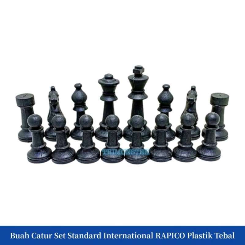 Jual Buah Catur Set Standard International Rapico Plastik Tebal Di ...