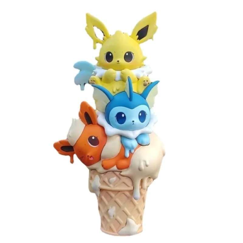 Jual Pokemon Evolution Eevee Mini Ice Cream Vaporeon Jolteon Flareon ...