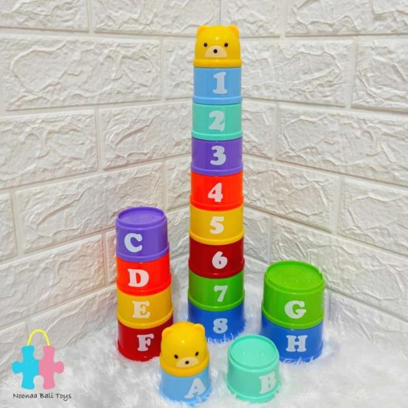 Jual Baby Stacking Cup Mainan Susun Menara Di Seller Velvet Store ...