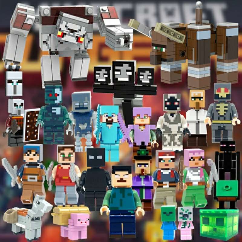 Jual Mainan Minecraft Action Figure Senjata Minicraft Dungeon Enderman ...