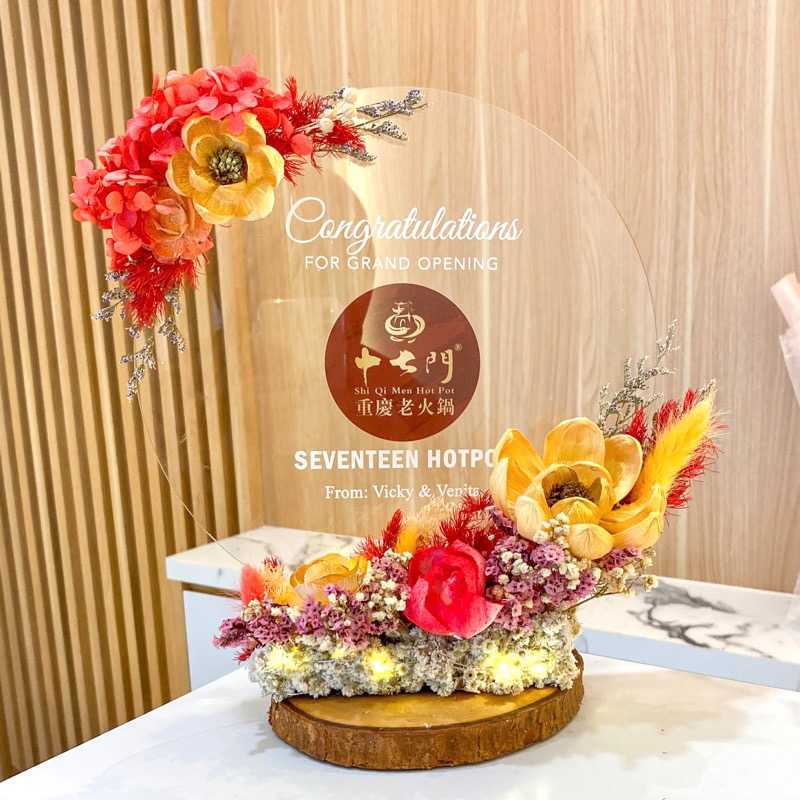Jual Papan Bunga Acrylic Akrilik Hadiah Opening Pembukaan Toko Store ...