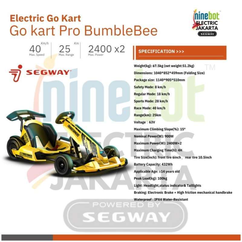Jual Segway Ninebot Gokart Pro Transformers Edition Optimus Prime ...