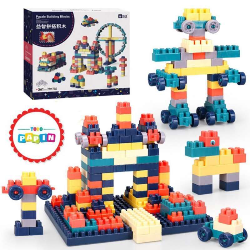 Jual Mainan Balok Susun Anak Block Blok Brick Bongkar Pasang Edukasi ...