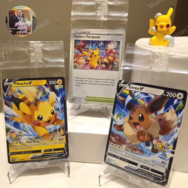 Jual Pikachu V Eevee V Fanfare Perayaan Kartu Promo Pokemon Festival Di Seller Velvet Store ...