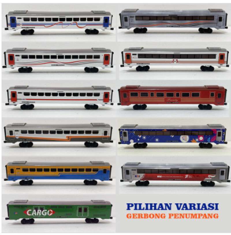 Jual Mainan Kereta Api Indonesia Miniautur Kai Lokomotif Gerbong - Hut ...