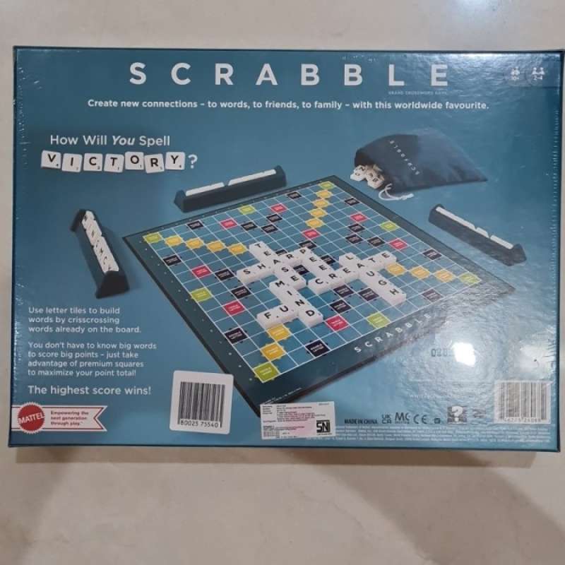 Jual Scrabble Scrabel Susun Kata Belajar Mengeja Alphabet Spelling ...