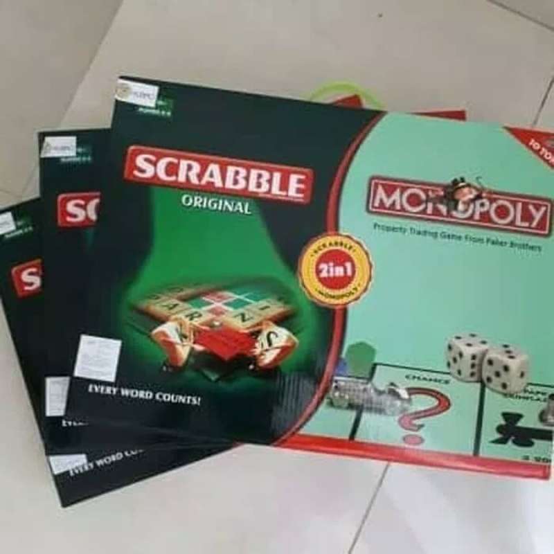 Jual Monooly And Scrabble 2 In 1 Board Game Di Seller Velvet Store ...