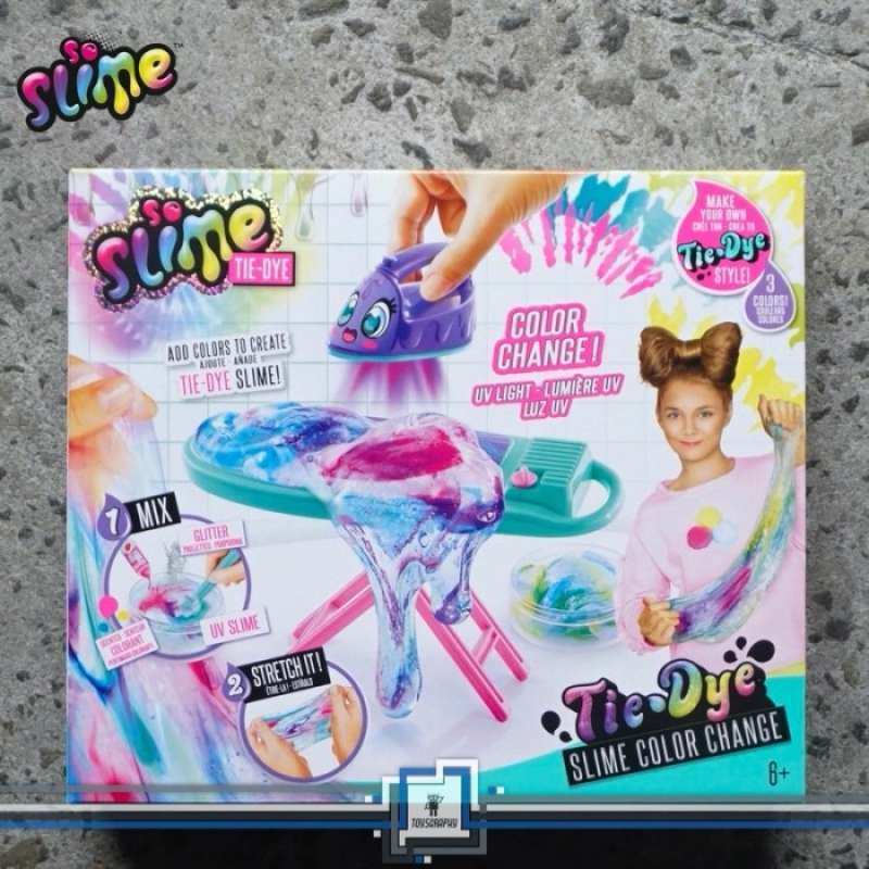 Jual So Slime Diy Tie Dye Table & Iron Uv Slime Color Change Berubah ...