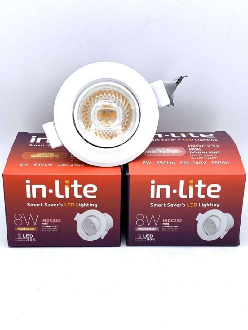 Promo Inlite Lampu Downlight Led 8 Watt Indc232 Lampu Spotlight Cob 8w ...