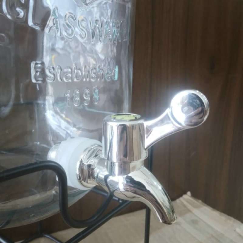 Promo Dispenser Kaca 4l Dispenser Jus Glass Storage Drink Diskon Diskon ...