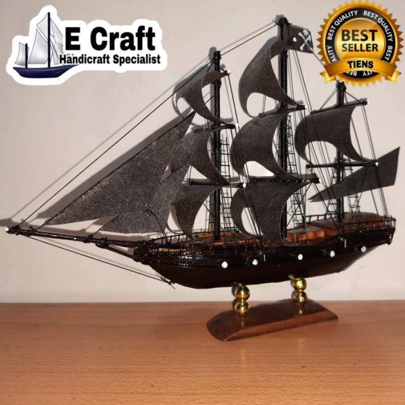 Jual Miniatur Kapal Black Pearl Ukuran 30 Cm Eksklusif Di Seller Velvet ...