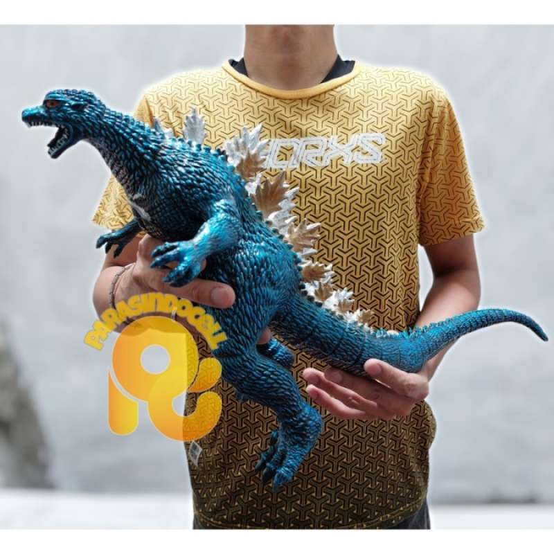 Jual Mainan Dinosaurus Karet Figure Gozilla / Tirex / Brontosaurus Di ...