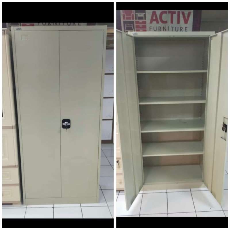 Jual Lemari Arsip Lemari Kantor Full Besi - Beige/krem Muda Di Seller Velvet Store - Cengkareng ...