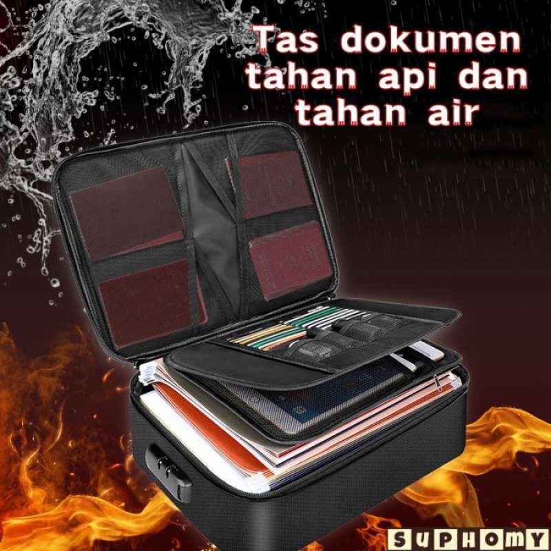 Jual Tas Penyimpan Dokumen F4 Besar Tahan Api Dan Air Tempat Berkas Map ...