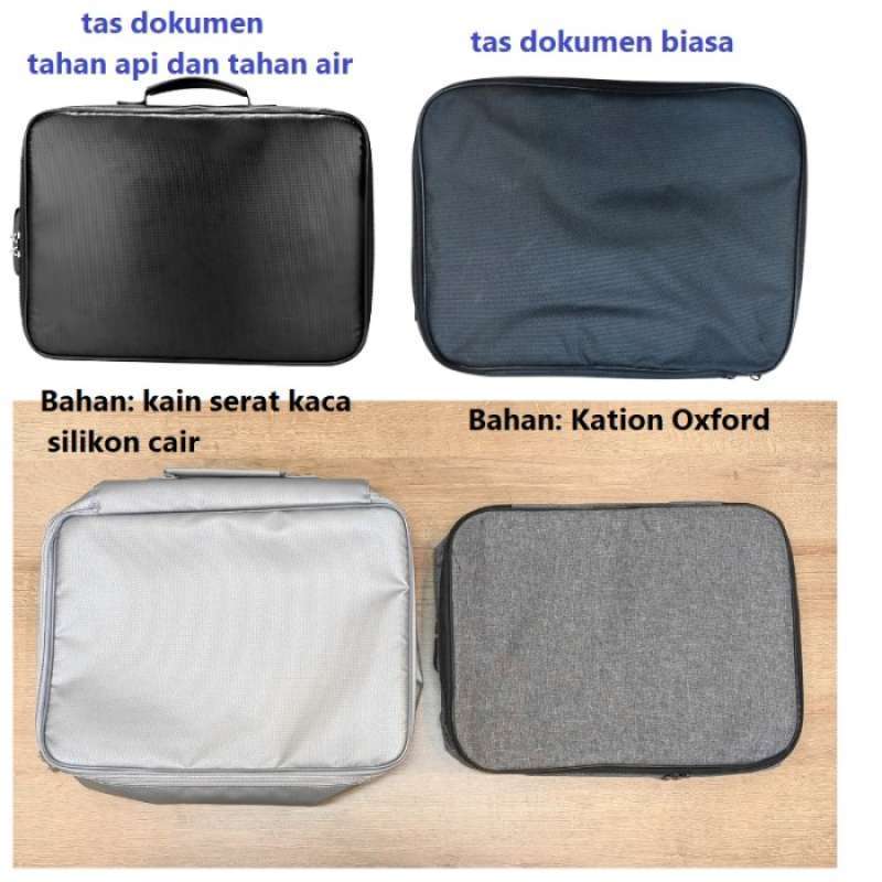 Jual Tas Penyimpan Dokumen F4 Besar Tahan Api Dan Air Tempat Berkas Map ...