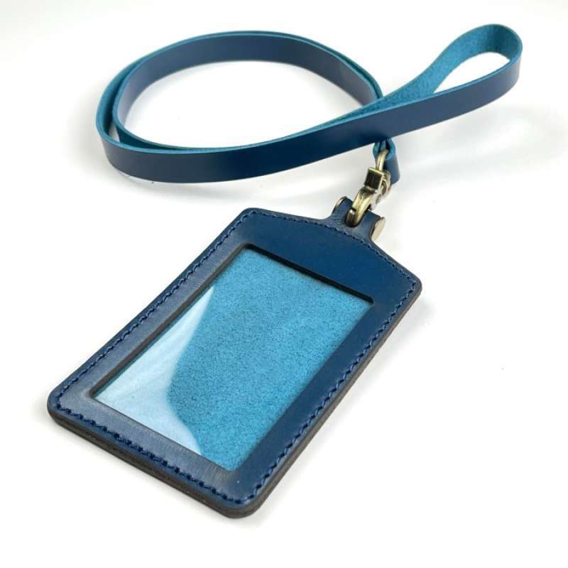 Jual Gantungan Id Card Kulit Asli - Tali Id Card Holder Name Tag ...
