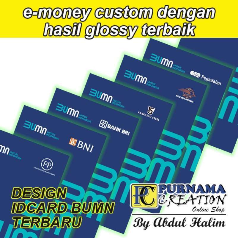Jual Cetak Idcard Id Card Bumn Terbaru Name Tag Baru Glossy Mengkilap ...