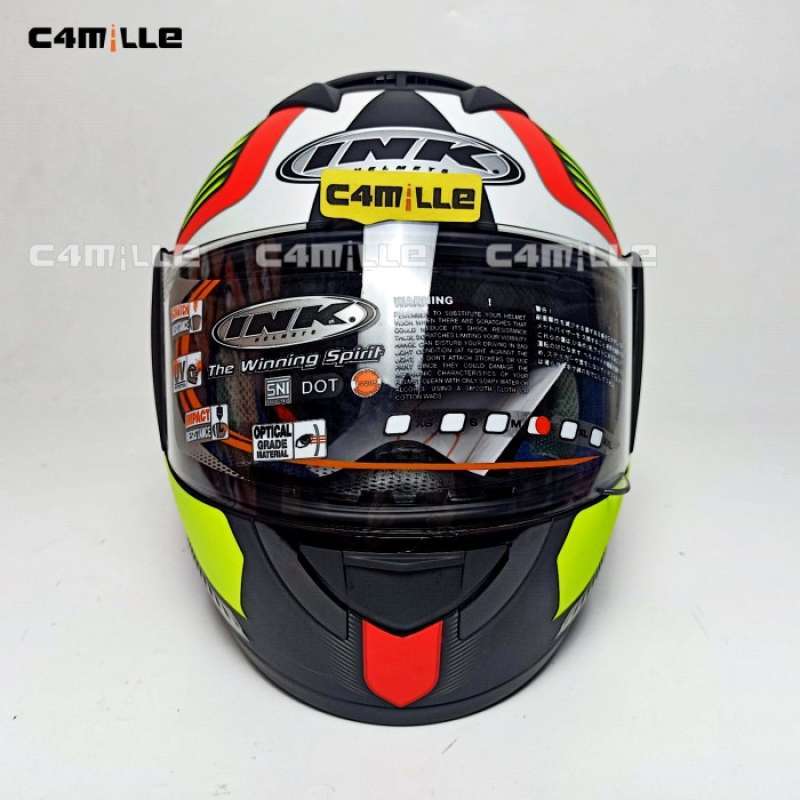 Promo New Helm Cl Max Ltd #3 Matt Black Red Yellow Full Face New - L ...